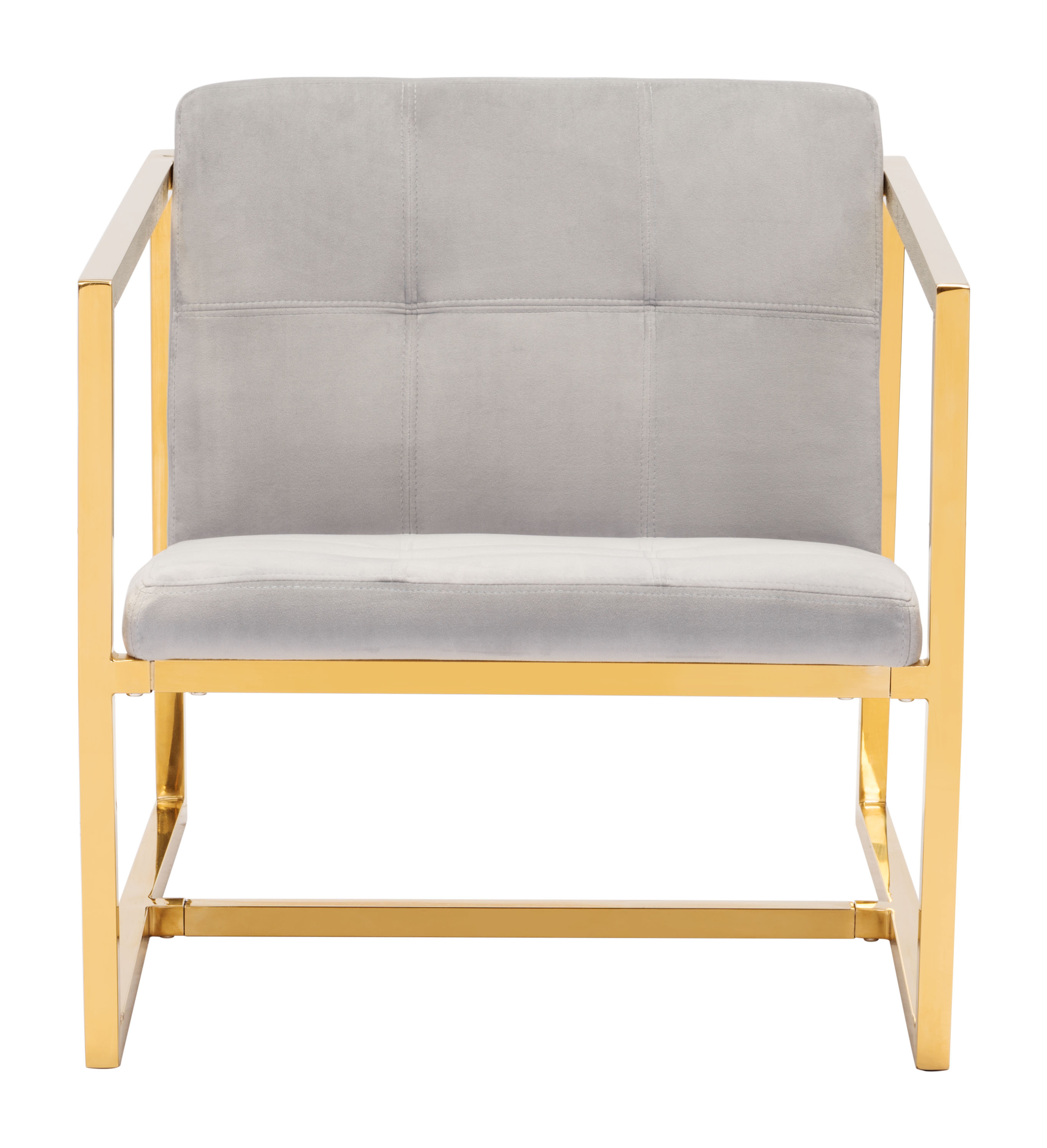 Alt Arm Chair Gray Velvet at Futonland