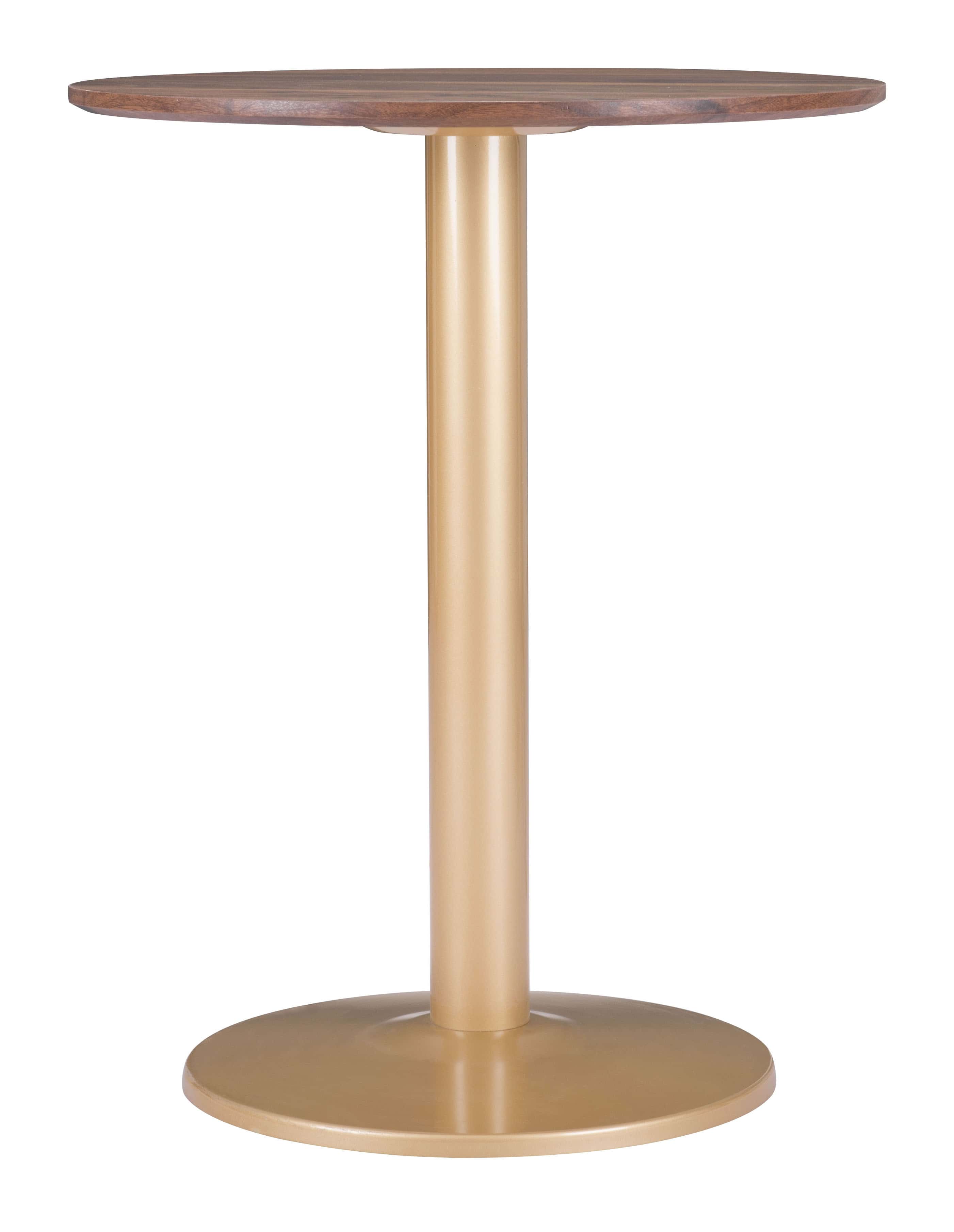 Alto Bistro Table Brown & Gold at Futonland