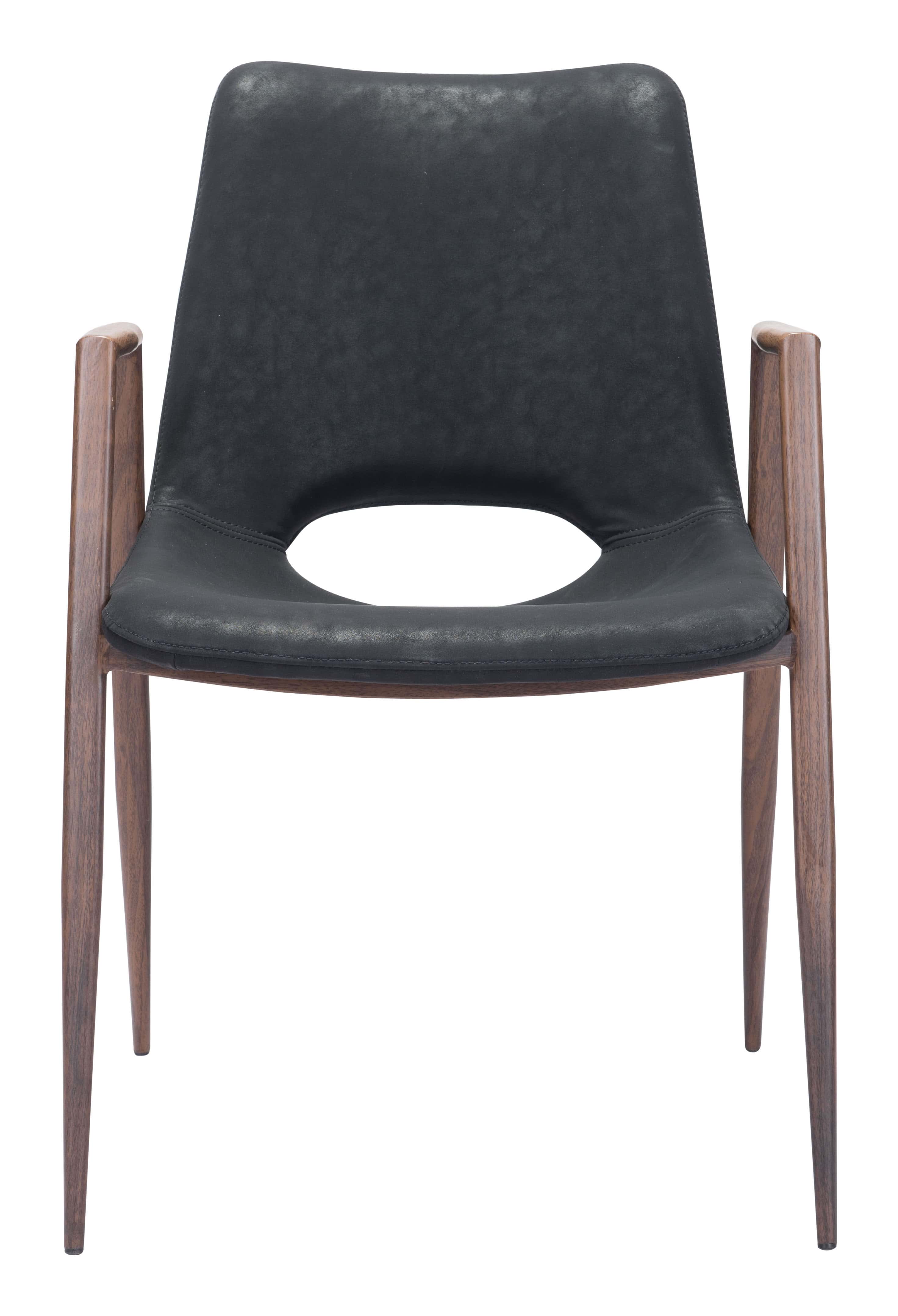 Desi Dining Chair (Set of 2) Black at Futonland