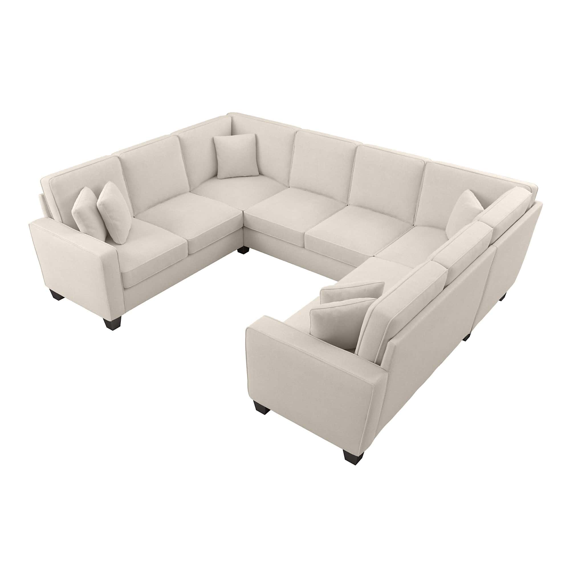 Stockton 113" U Shaped Sectional Couch at Futonland
