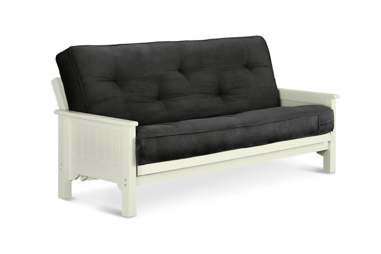 Hampton Full Size Futon Frame, Ivory by Big Tree USA
