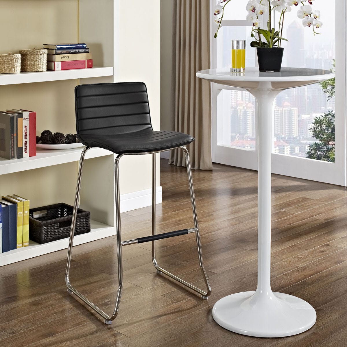 Dive Bar Stool Black by Modern Living