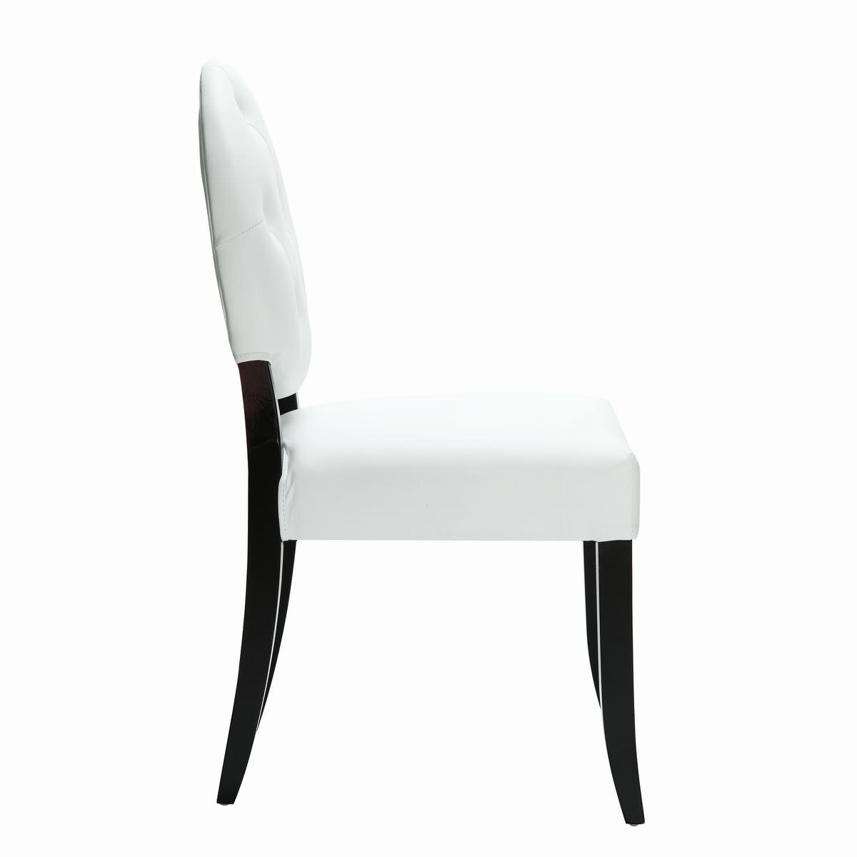 Button Dining Chairs Set of 2 White by Modern Living