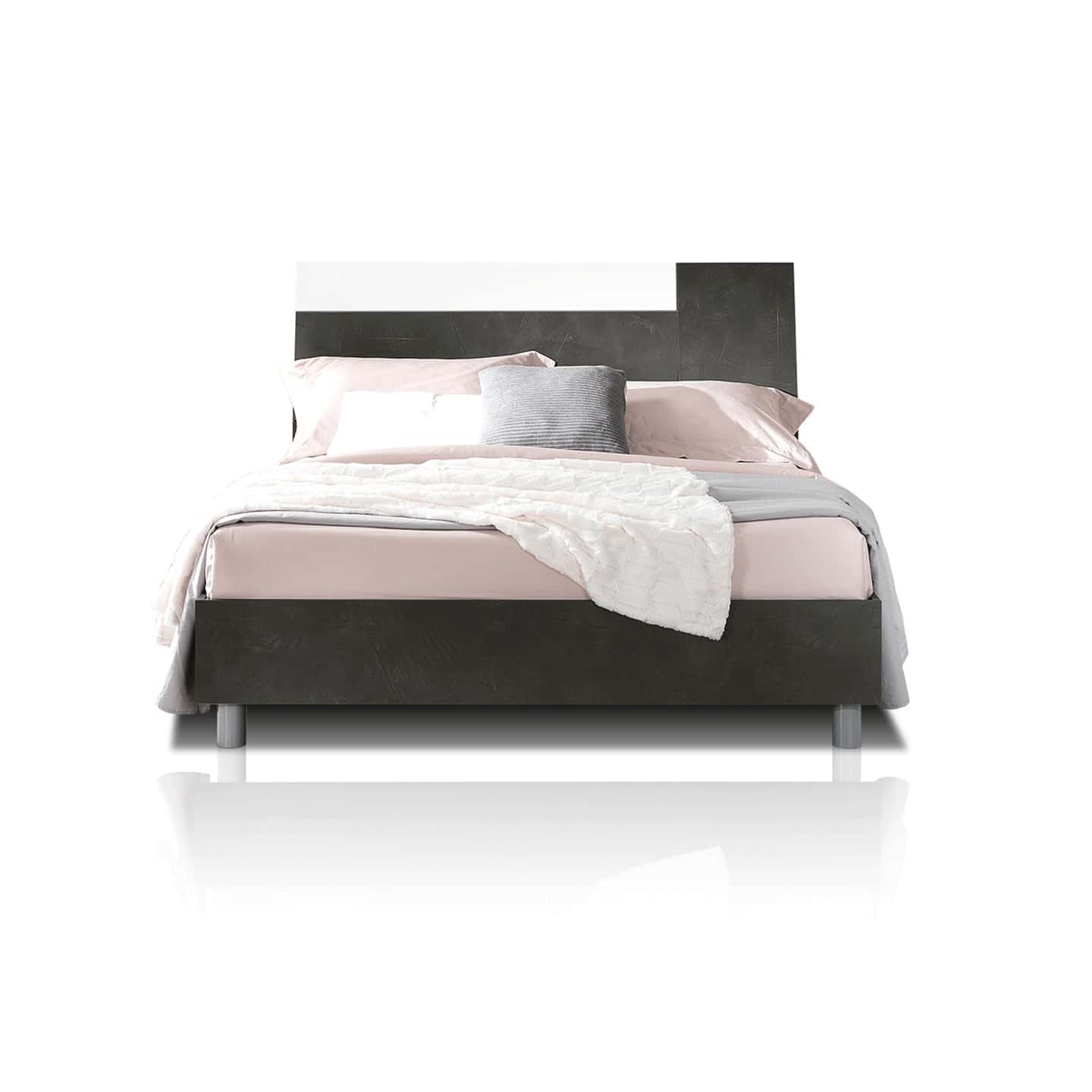 Panarea Black/White Wood Bedroom Set at Futonland