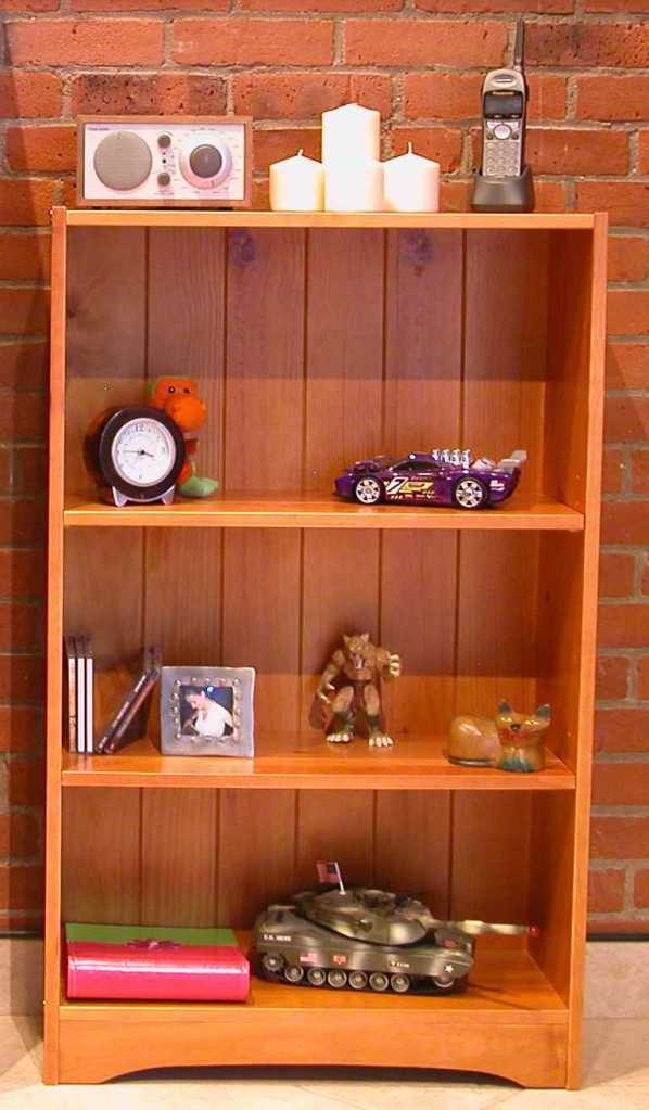 KD Pecan Solid Wood Bookcase by Innovations