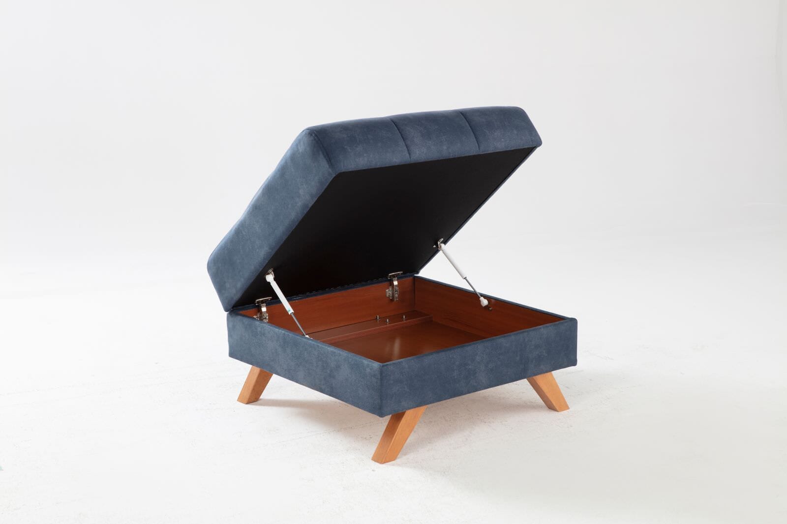 Montana Yakut Navy Storage Ottoman at Futonland