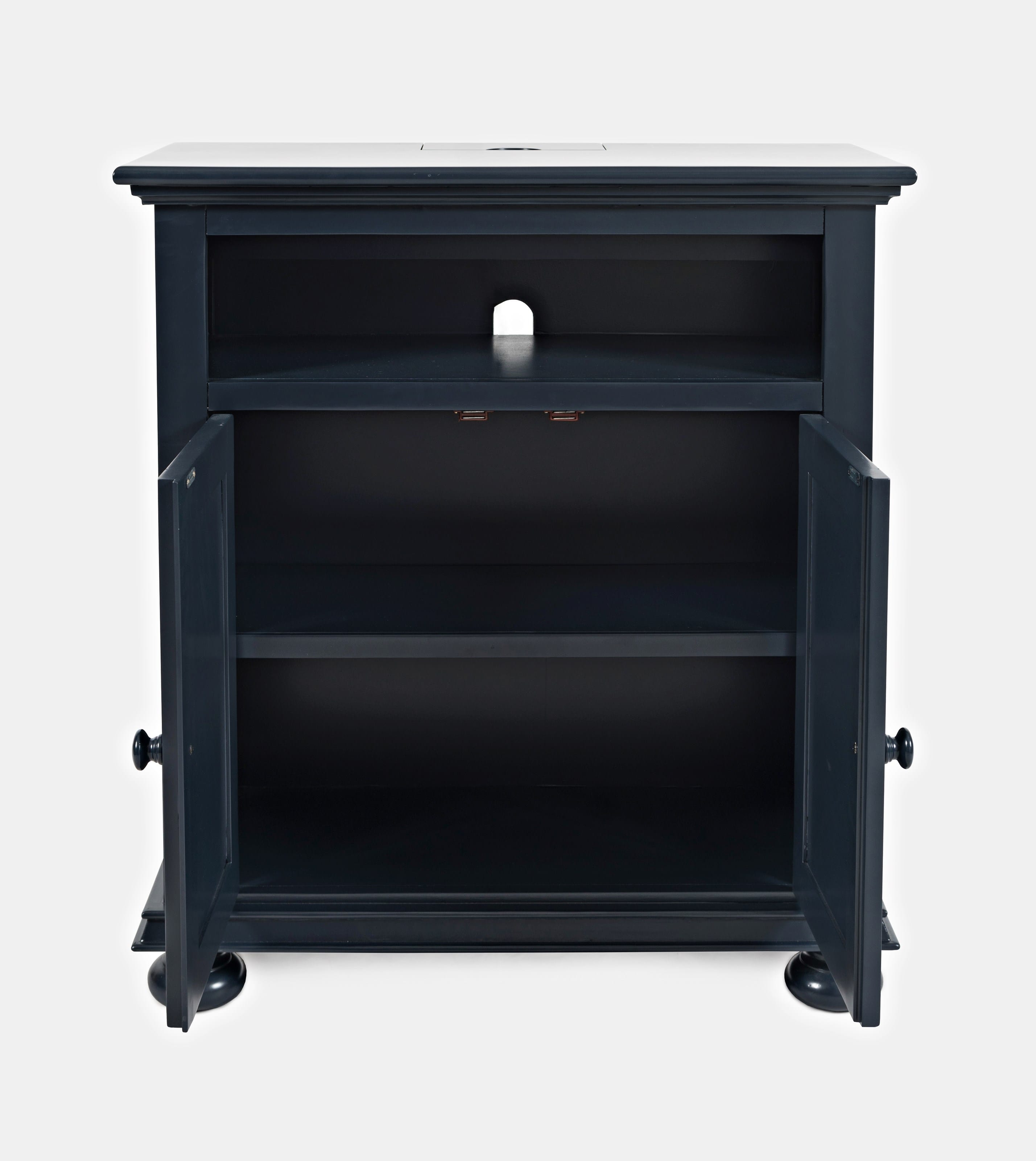 Stately Manor Navy Blue Power Accent Chest by Jofran Furniture