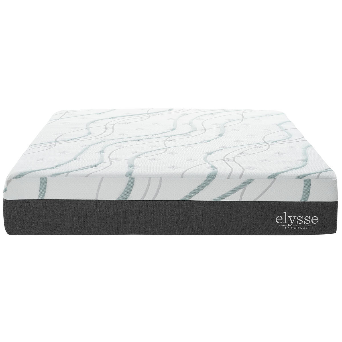 Elysse King Foam 12 Inch Gel Infused Hybrid Mattress White by Modern Living