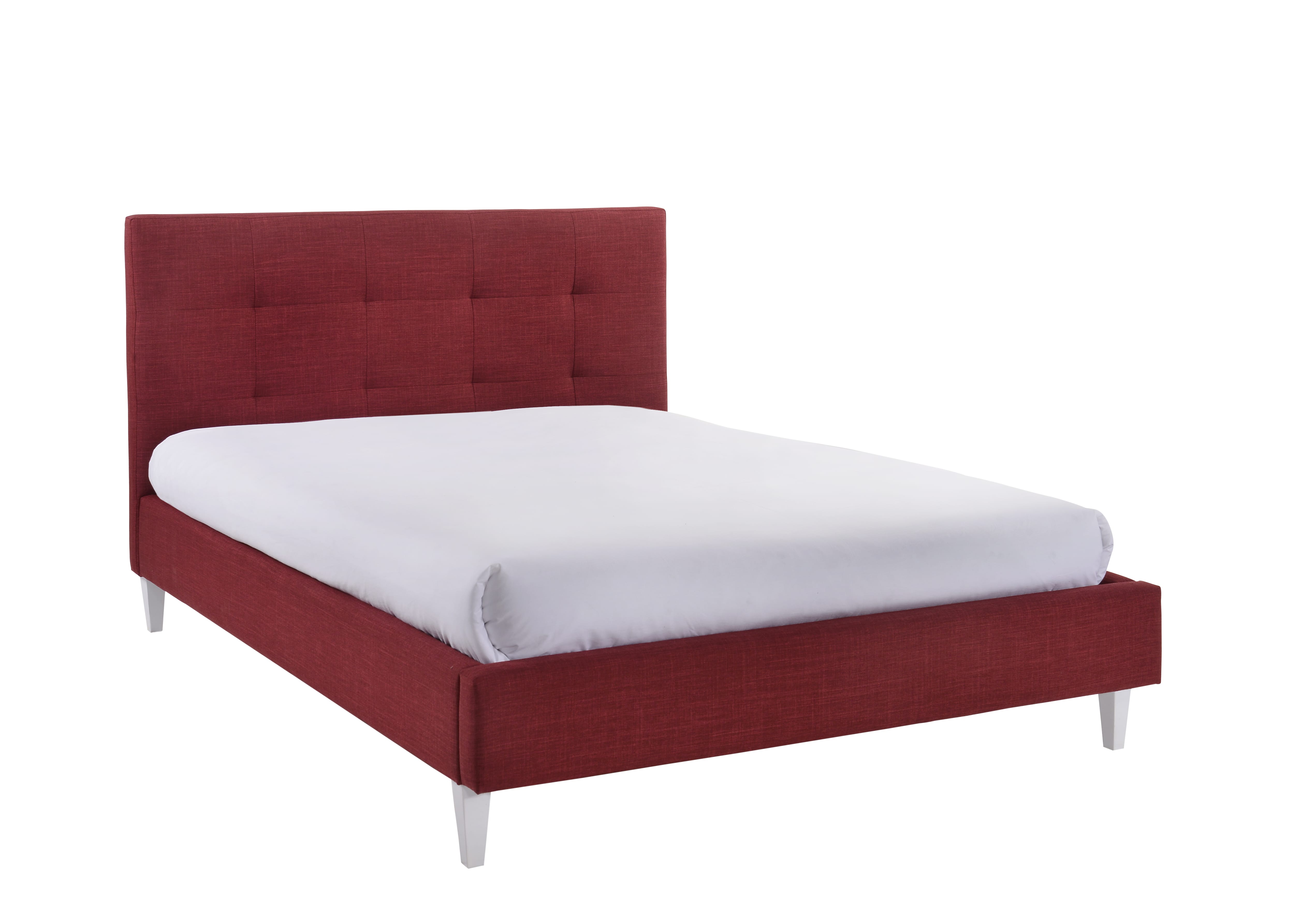 Sage Platform Bed Red w/Storage Drawer at Futonland