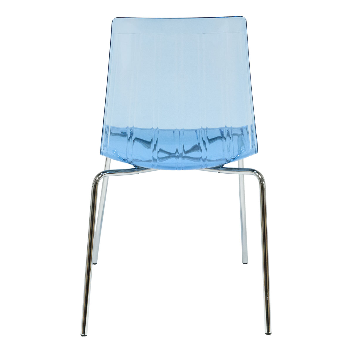 Ralph Transparent Blue Dining Chair (Set of 4) by LeisureMod
