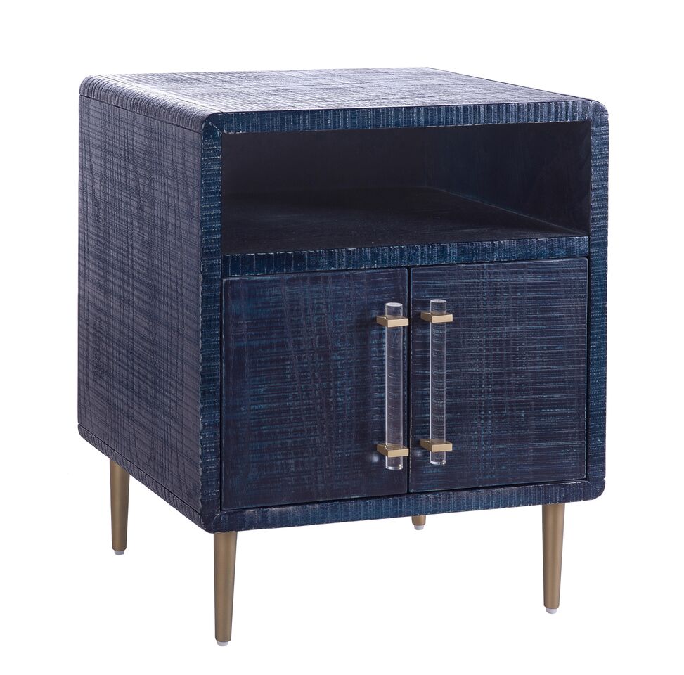 Marco Lacquer Indigo Side Table at Futonland