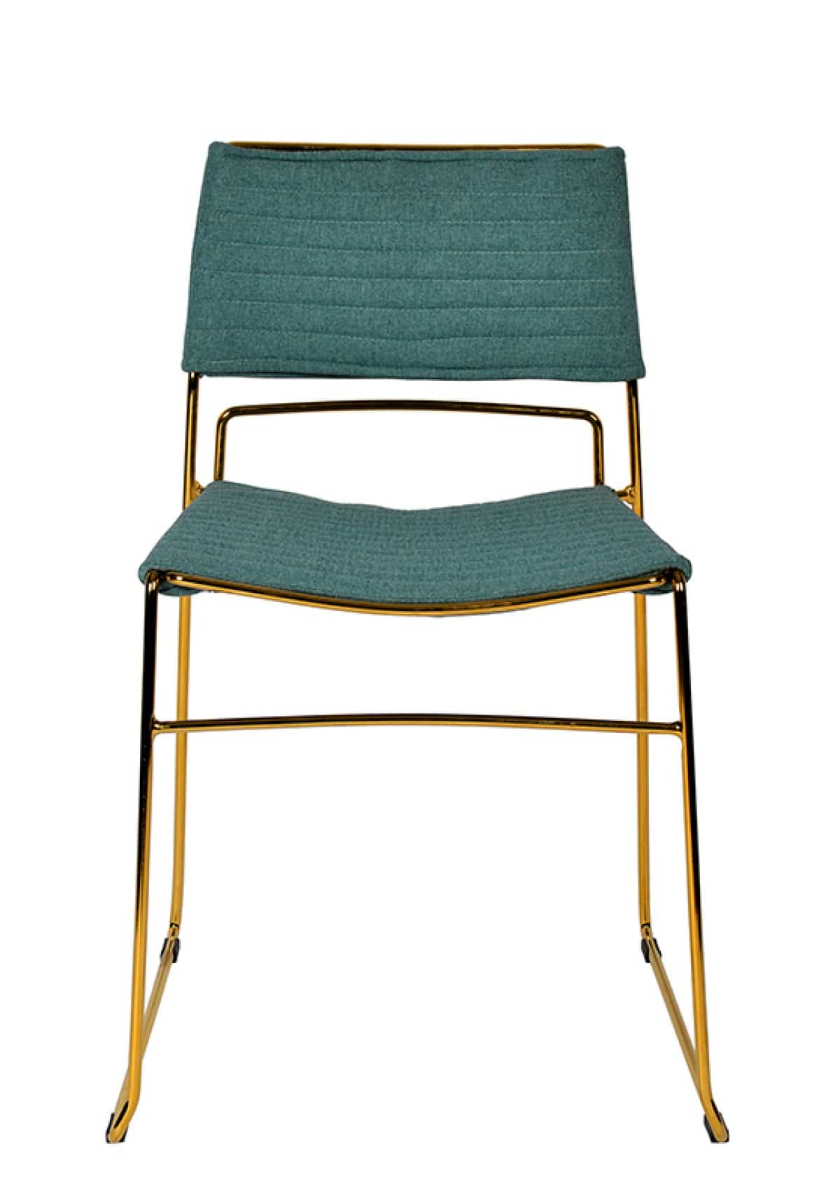 Modrest Swain Modern Green Fabric & Gold Dining Chair (Set of 2) by VIG ...