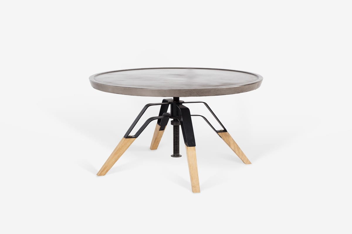Modrest Yates Modern Concrete & Oak Coffee Table by VIG Furniture