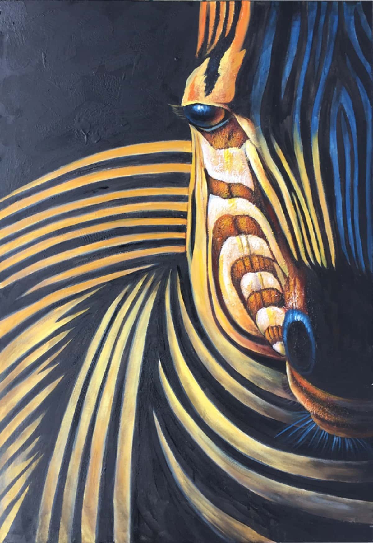 Modrest ADC7197 - Modern Zebra Oil Painting by VIG Furniture