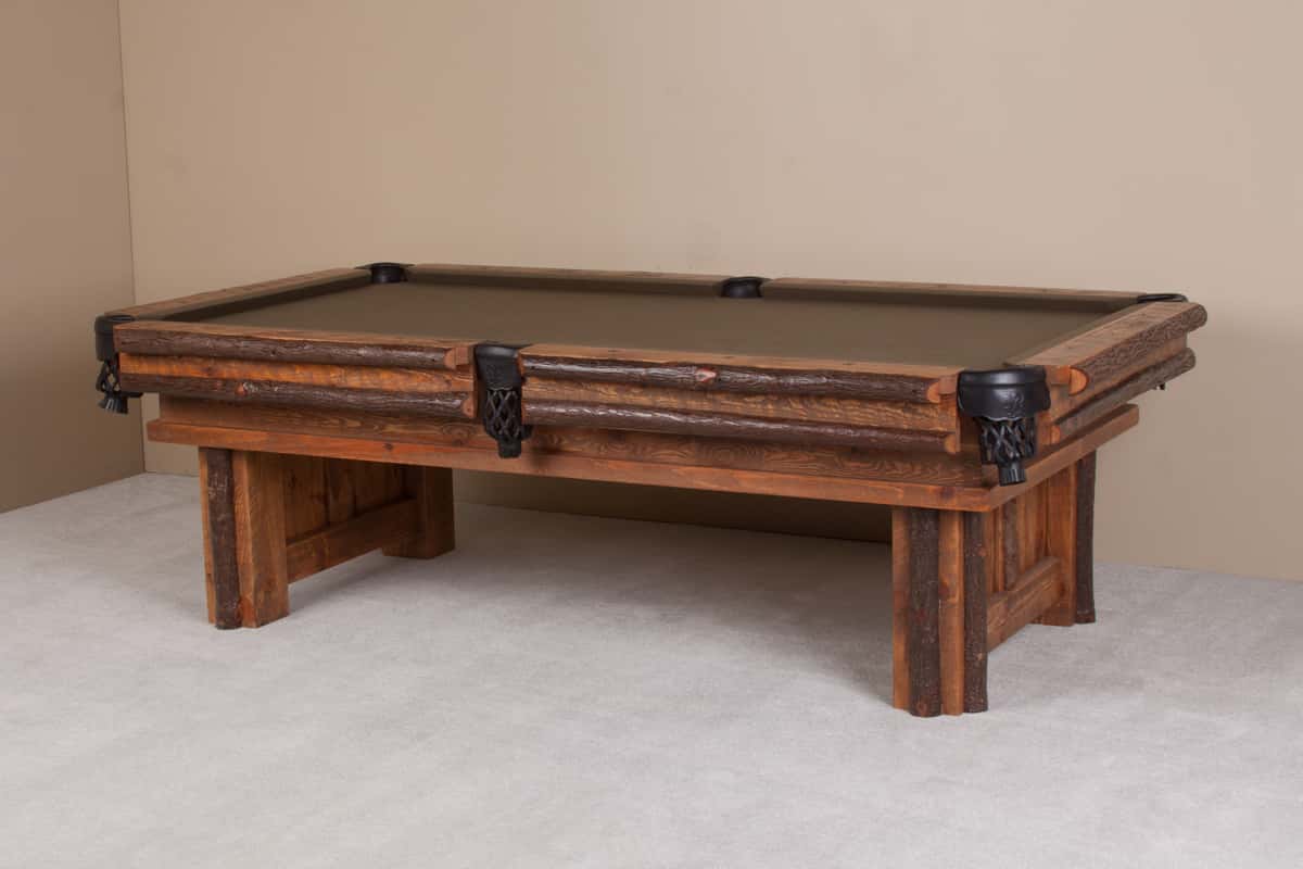 Sawtooth Hickory Honey Pine Pool Table at Futonland