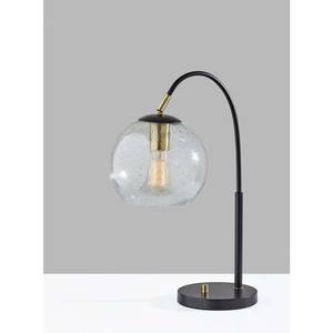 Stewart Round Shelf Floor Lamp (Walnut) at Futonland