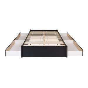 F9338 Black Bonded Leather & Pine Bed at Futonland