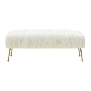 Kendall Cream Velvet Sofa by TOV Furniture