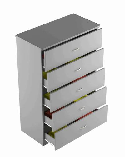 Floor Sample Clove Chest (5 Drawers) Natural at Futonland