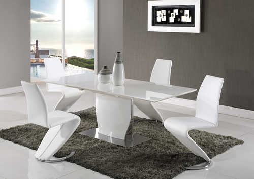 Dining Table D2279DT White HG by Global Furniture