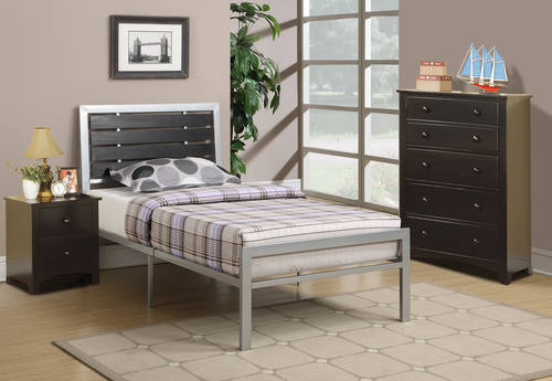 Round Off Walnut Queen Bed at Futonland