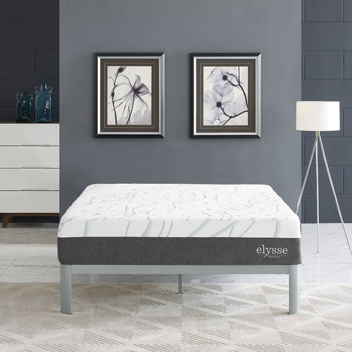 Elysse King Foam 12 Inch Gel Infused Hybrid Mattress White by Modern Living