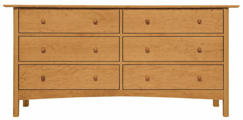 Shaker 6 Drawer Chest Natural at Futonland