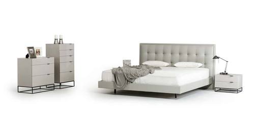 Burlington Wood Bed w/High Footboard at Futonland