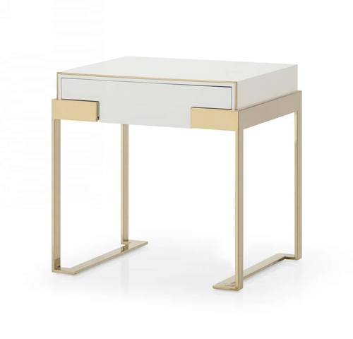 Modrest Gamma - Modern Brown Oak Nightstand at Futonland