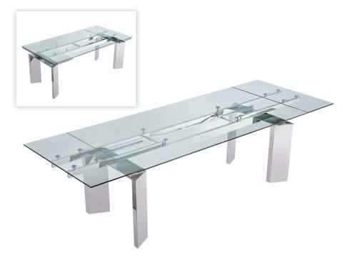 Modrest Viking - Modern Extendable Glass Dining Table by VIG Furniture