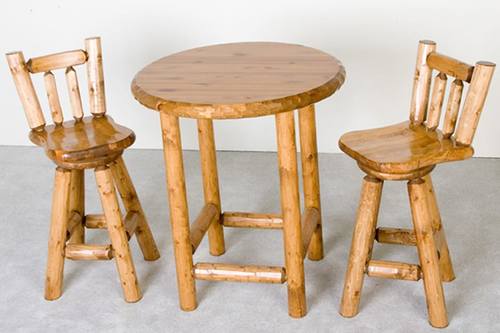 Barnwood 84" Bar Table at Futonland
