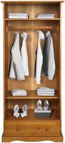 Flexible Wardrobe Mahogany by Palace Imports