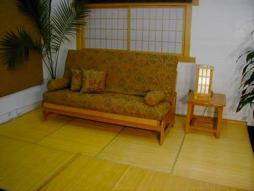 Zena Futon Frame Natural by Prestige
