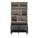 Horizon Bookcase Natural Oak/Black at Futonland