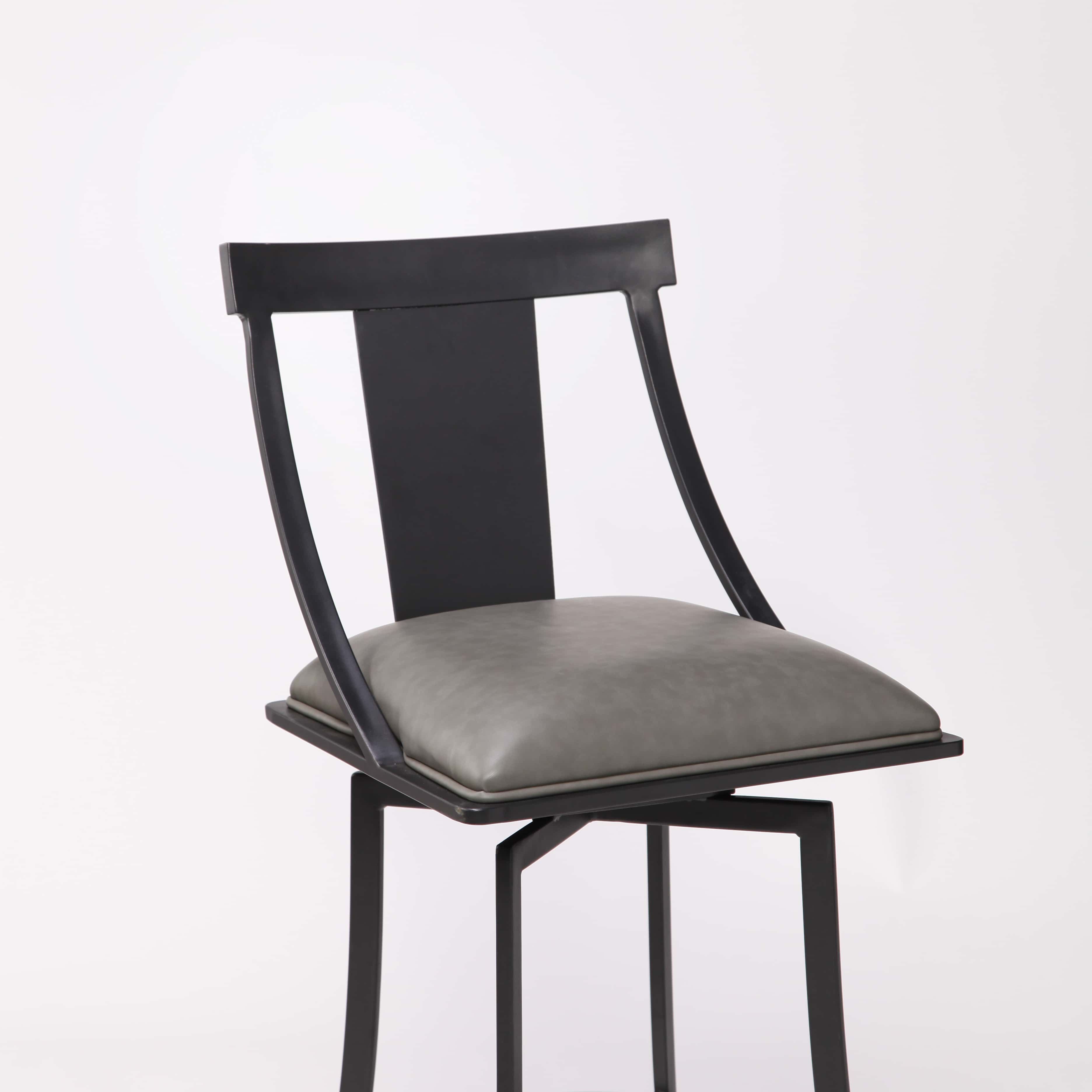Brisbane Contemporary 26" Counter Height Barstool in Matte Black Finish ...