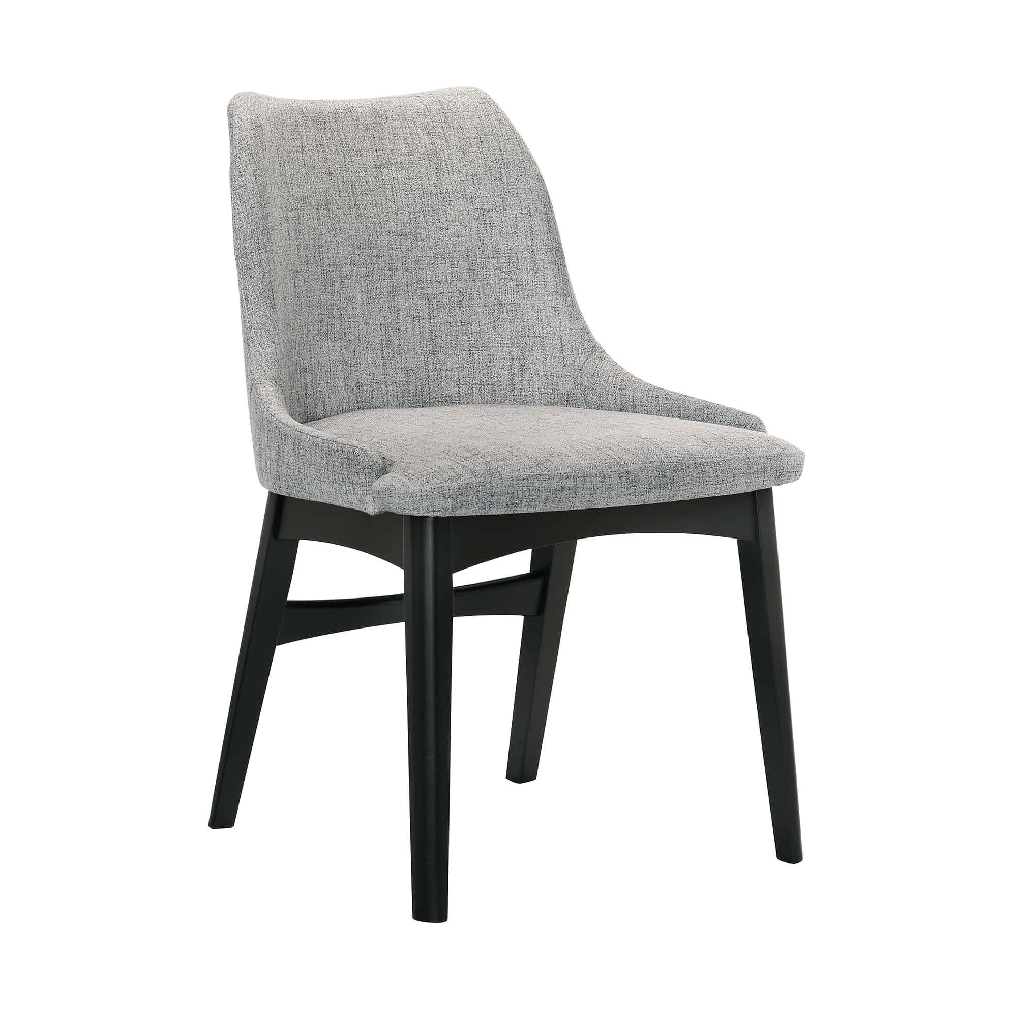 Arcadia and Azalea 42" Round Grey & Black Wood 5 Piece Dining Set at ...