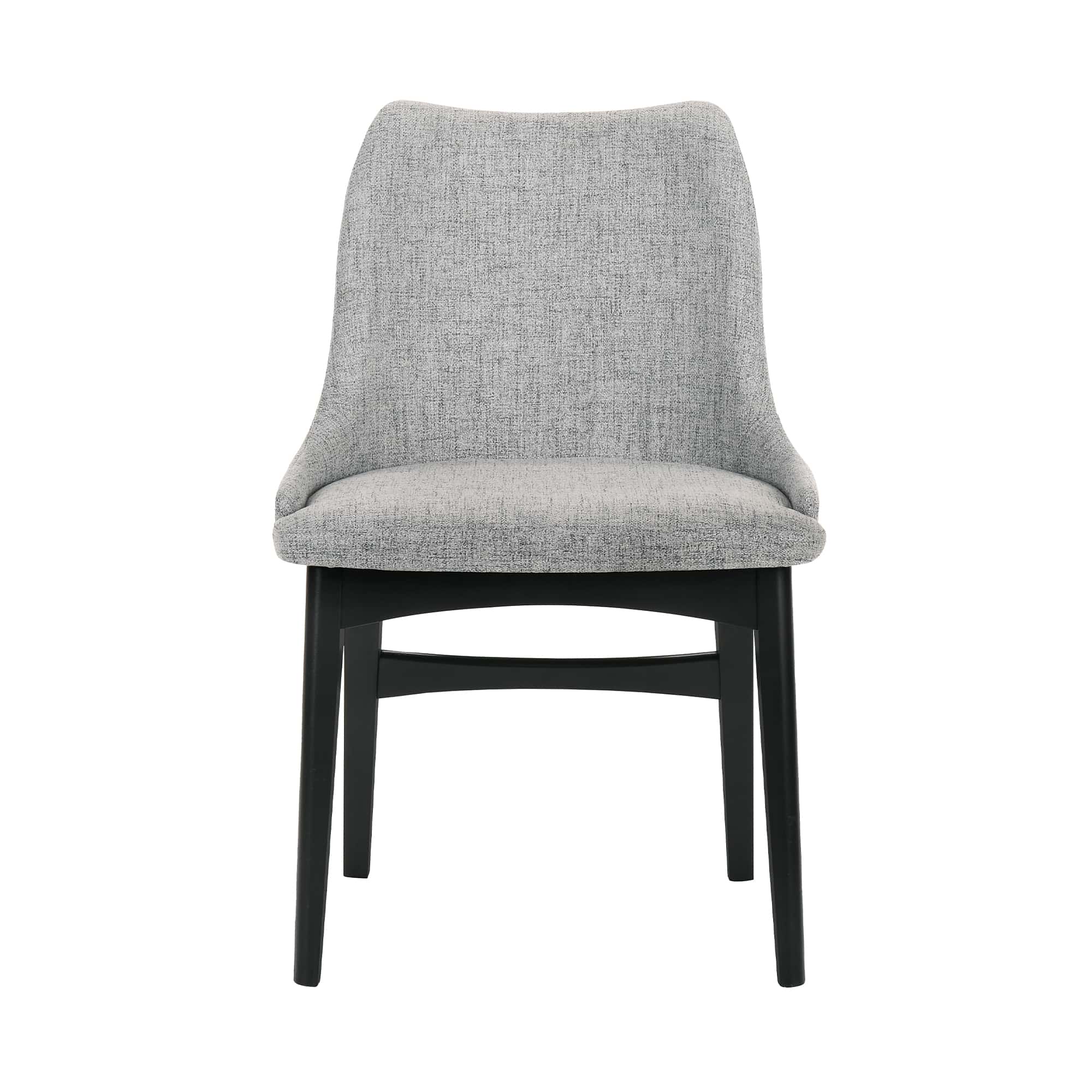 Arcadia and Azalea 48" Round Grey & Black Wood 5 Piece Dining Set at ...