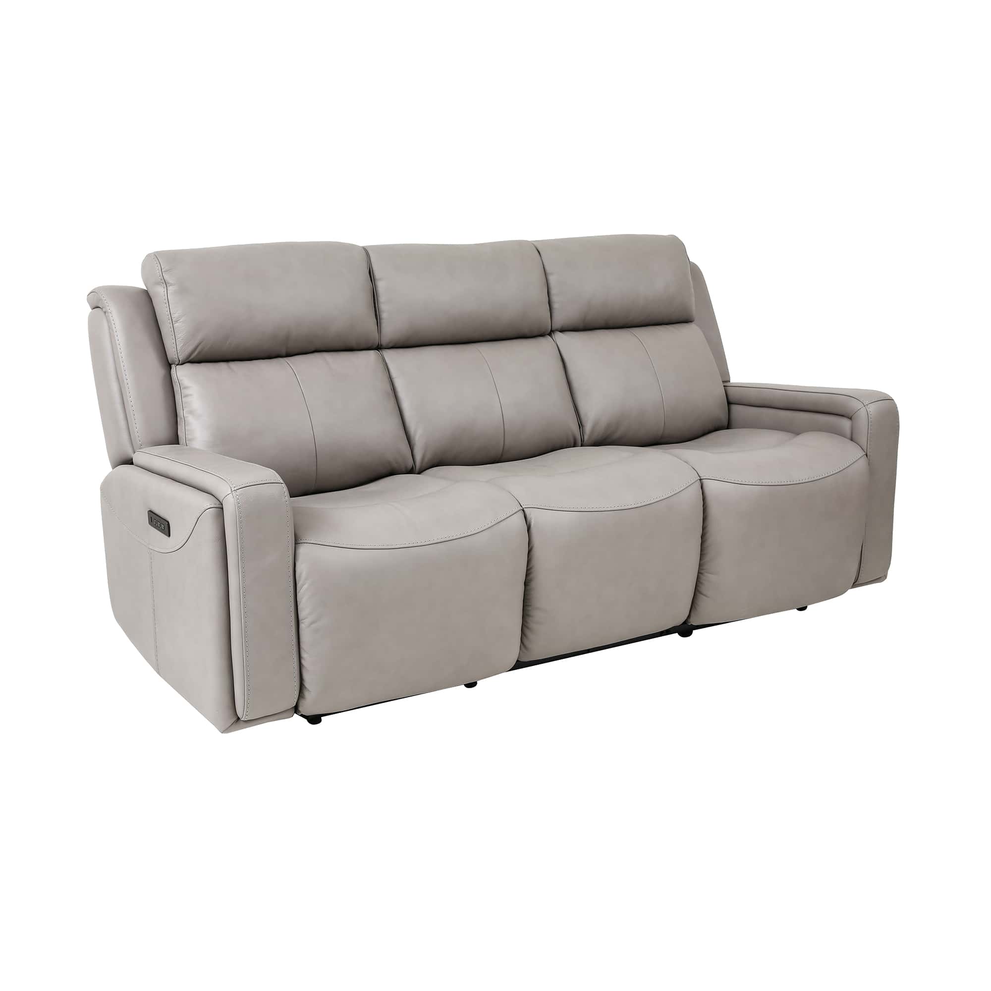 Claude Dual Power Headrest & Lumbar Support Reclining 2 Piece Sofa ...