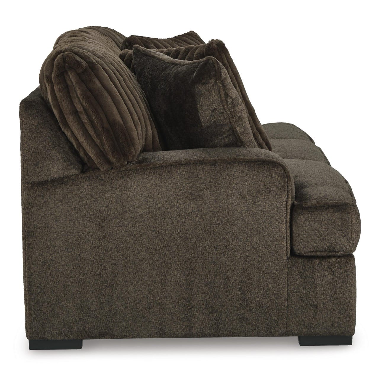 Aylesworth Chocolate Upholstery Sofa at Futonland