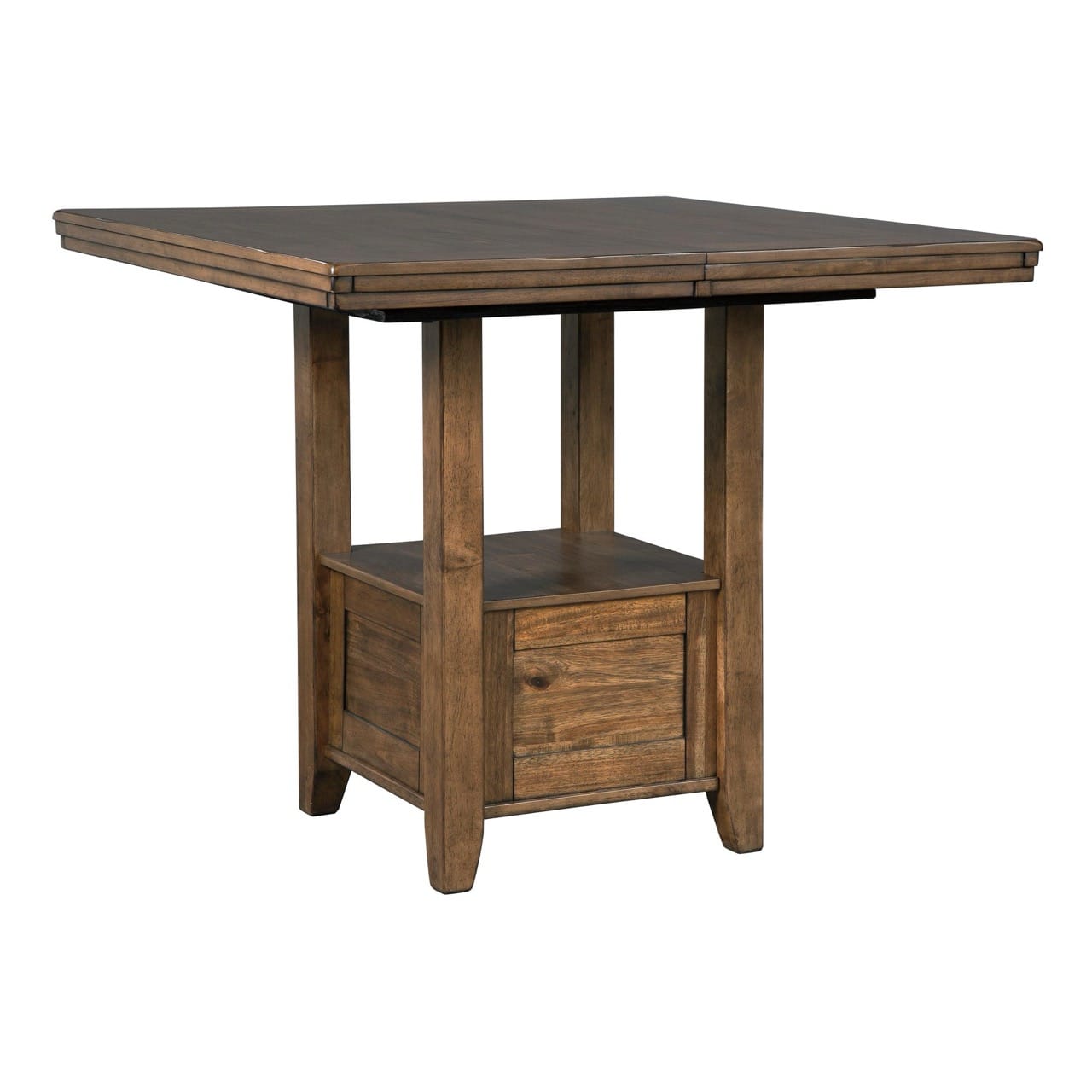 Flaybern Brown Counter Height Dining Table w/Pedestal Base at Futonland