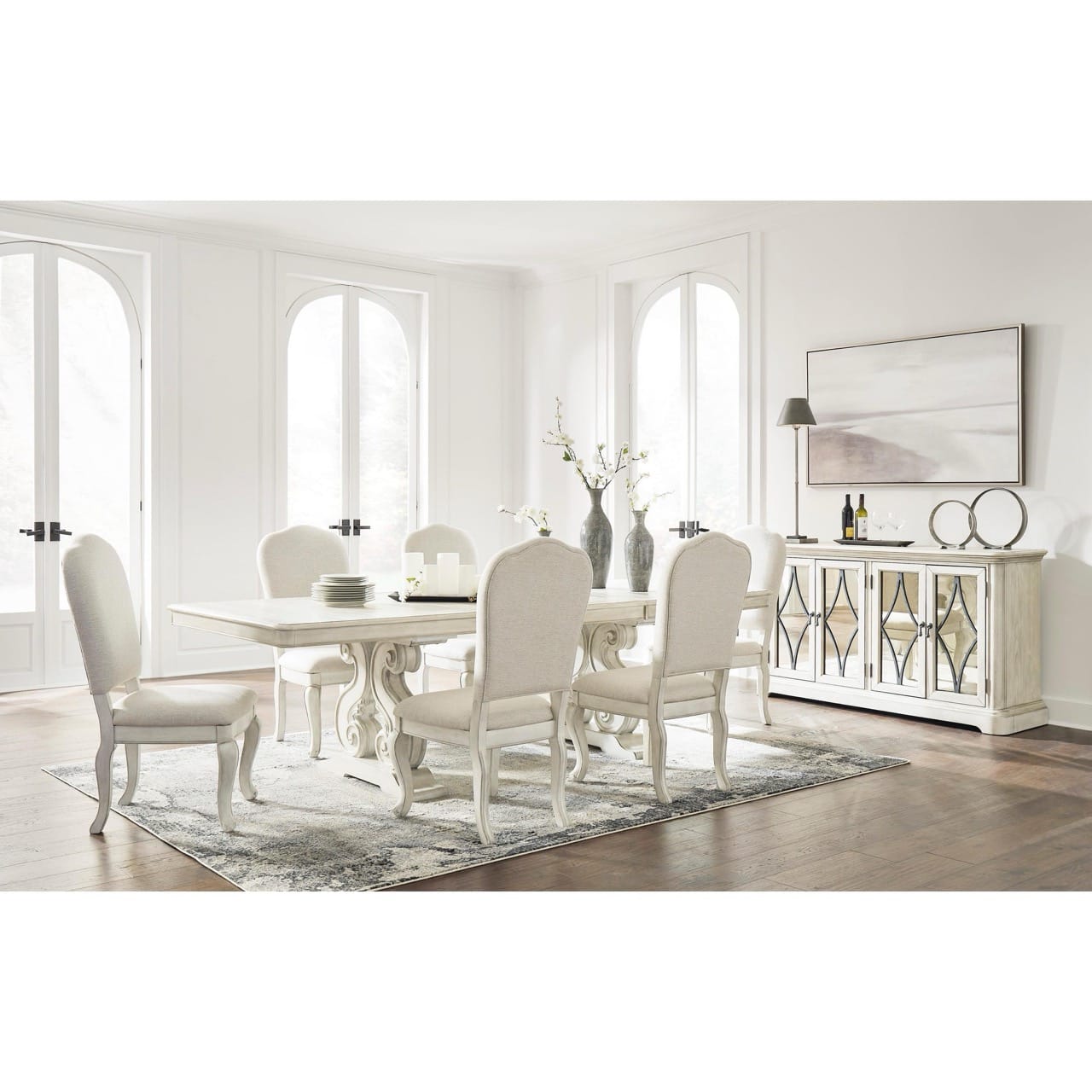 Arlendyne Antique White Dining Chair (Set of 2) at Futonland