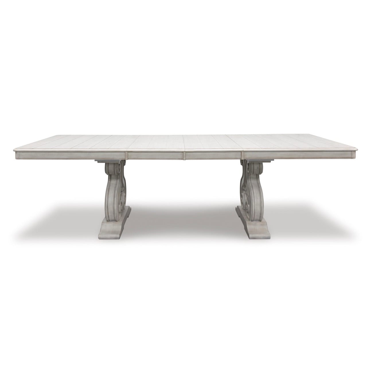Arlendyne Antique White Dining Table w/Extension at Futonland