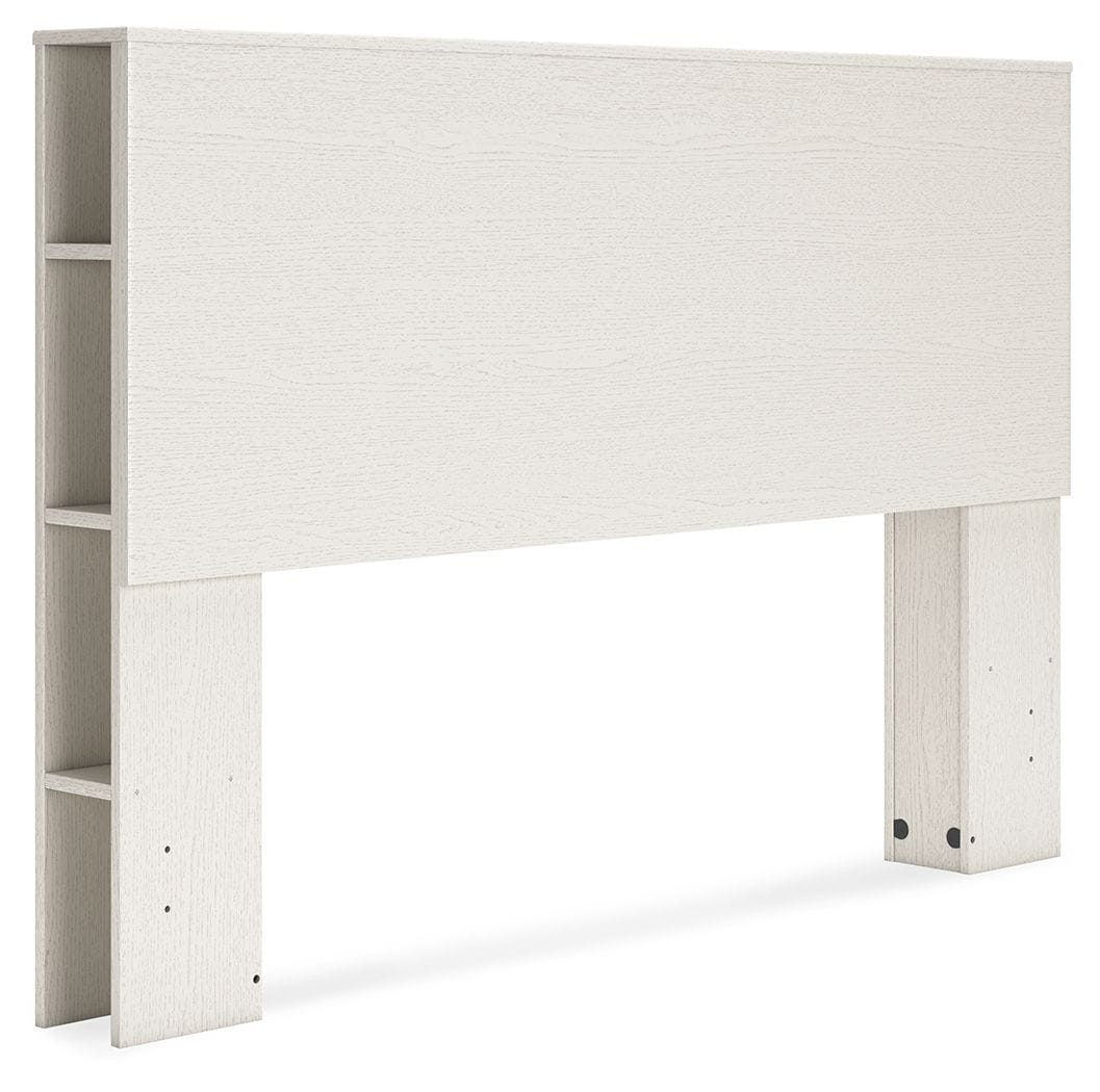 Aprilyn - White - Queen Bookcase Bedroom Set at Futonland