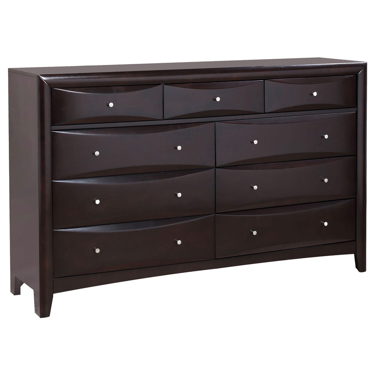 Phoenix 4-piece Eastern King Bedroom Set w/Bookcase Headboard Deep ...