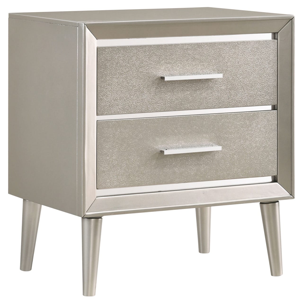 Ramon 4-piece Queen Panel Bedroom Set Metallic Sterling at Futonland