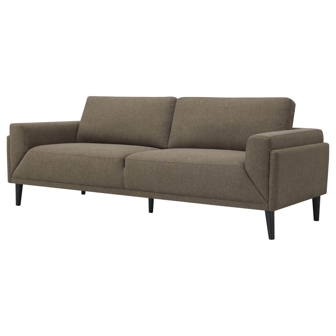 Rilynn Upholstered Track Arms Sofa Brown at Futonland