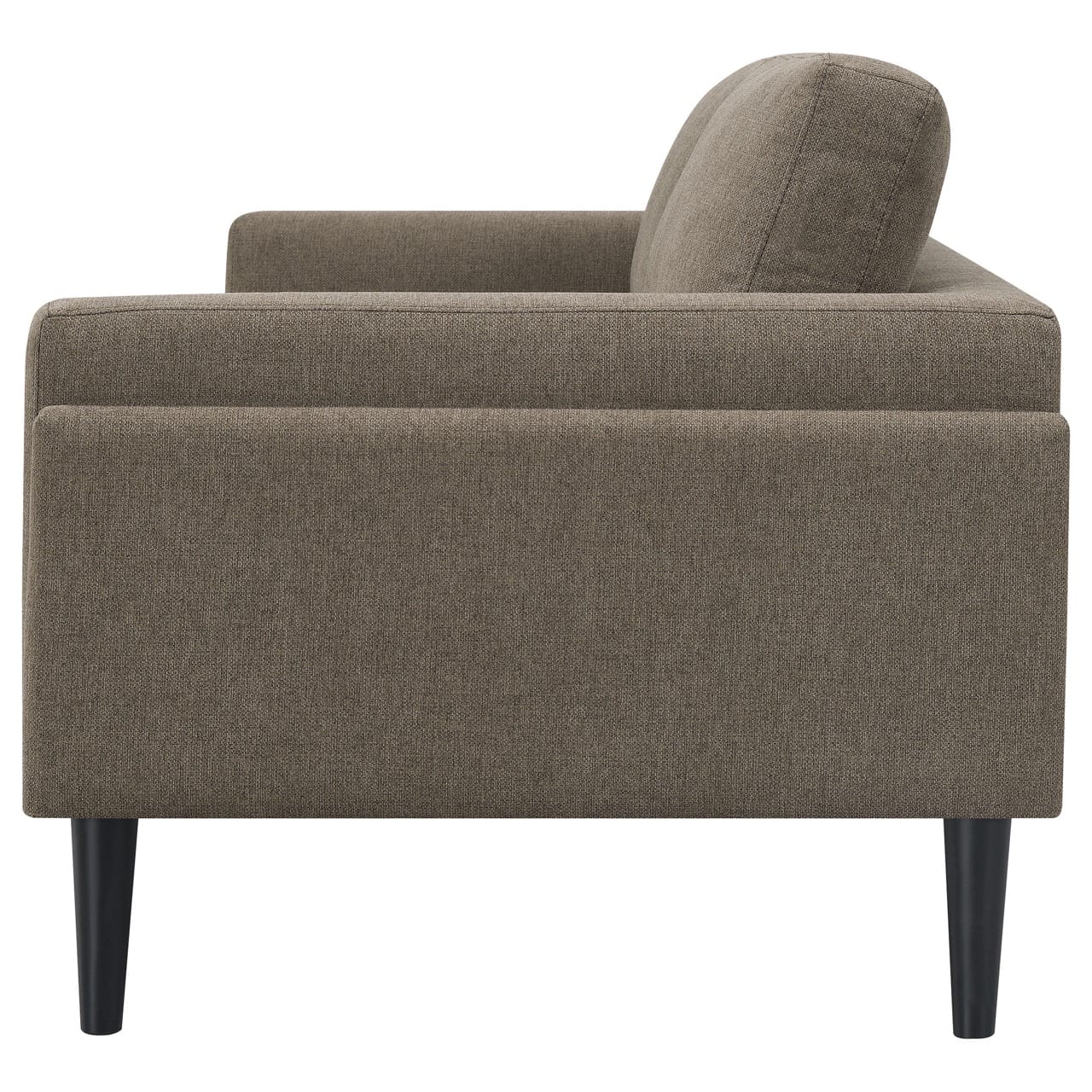 Rilynn Upholstered Track Arms Sofa Brown at Futonland