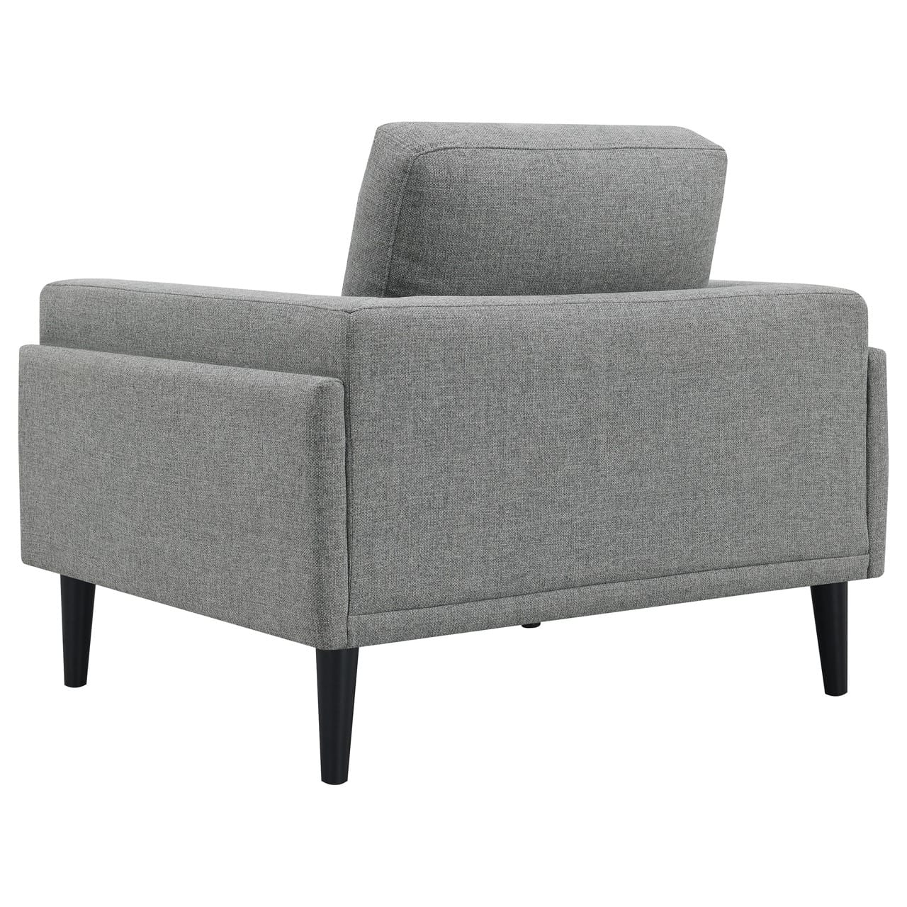 Rilynn Upholstered Track Arms Chair Grey at Futonland