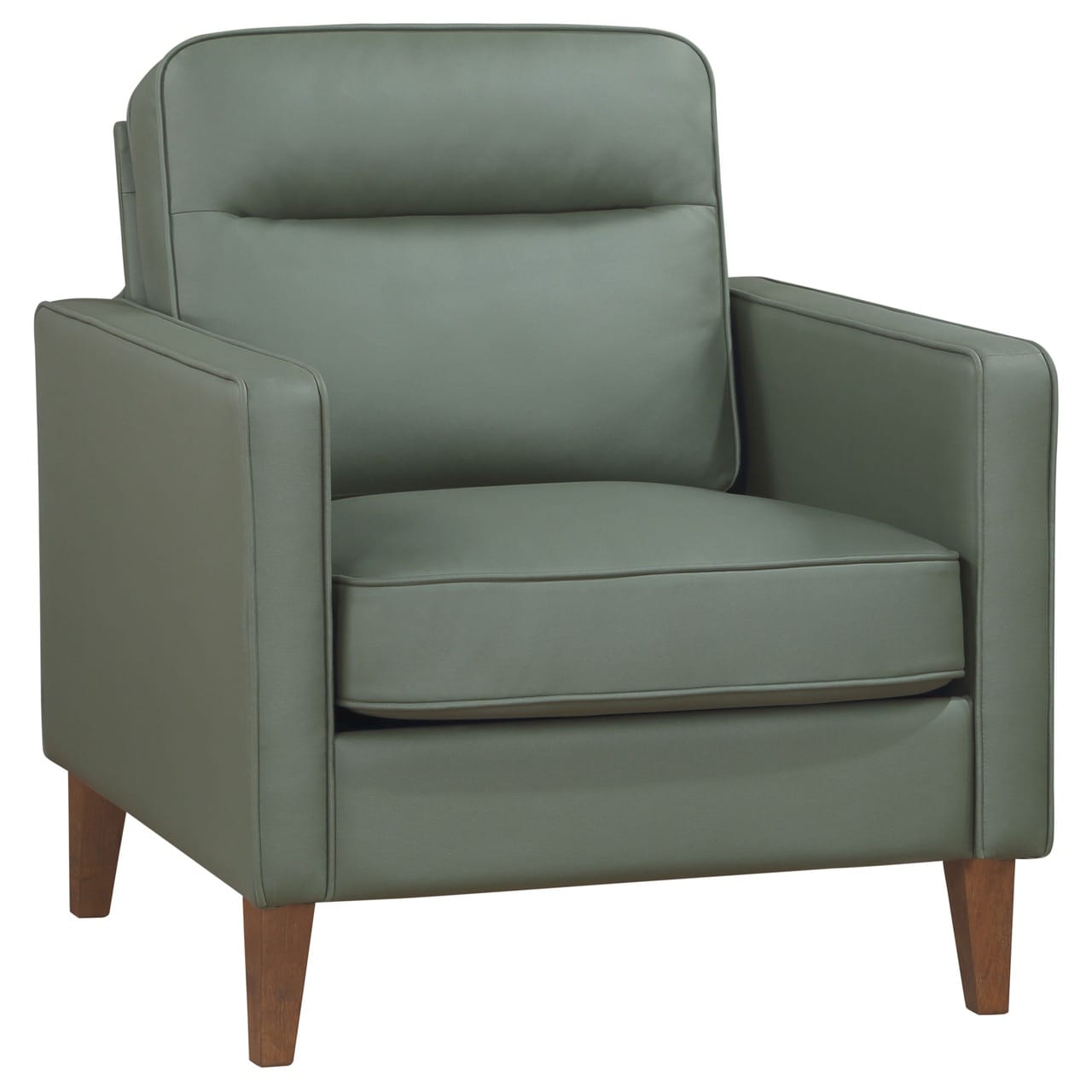 Jonah 3-piece Upholstered Track Arm Sofa Set Green at Futonland