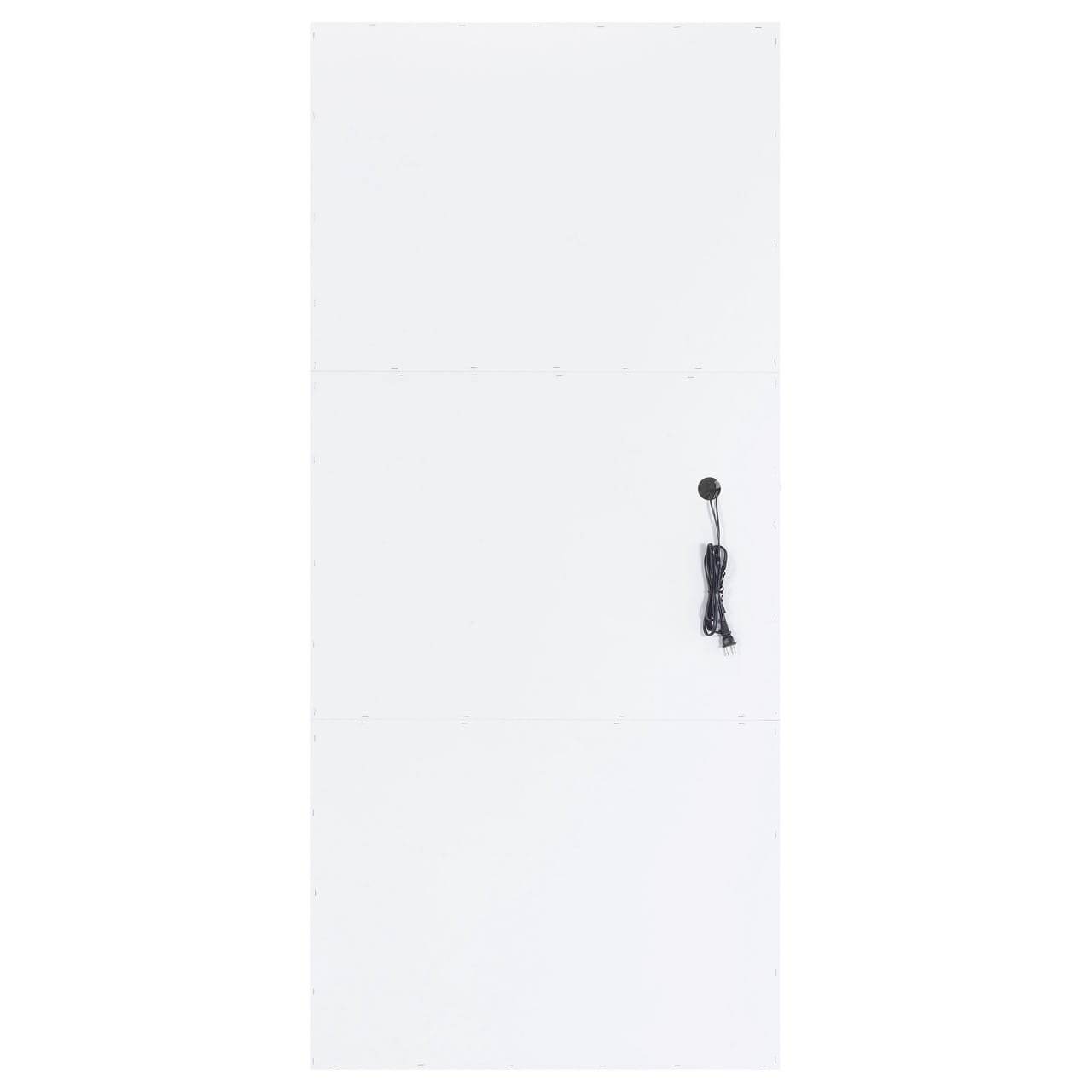 Zayan Full Length Floor Mirror w/Lighting White High Gloss at Futonland